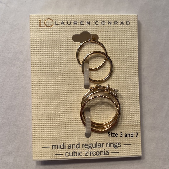 LC Lauren Conrad | Jewelry | Lc Lauren Conrad Necklace And Rings | Poshmark